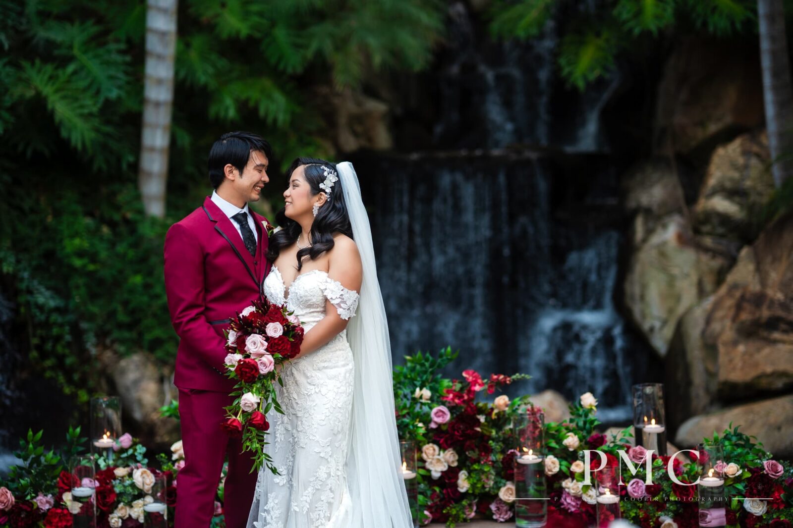 Shei + Sammy | Fall Wedding First Looks & Waterfall Vows | Fallbrook ...